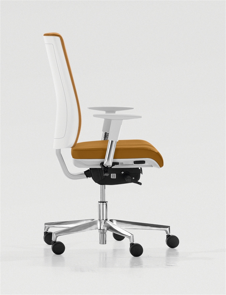 Chair Upholstered Lex Operativa - White Structure Milani - Ergonomic ...