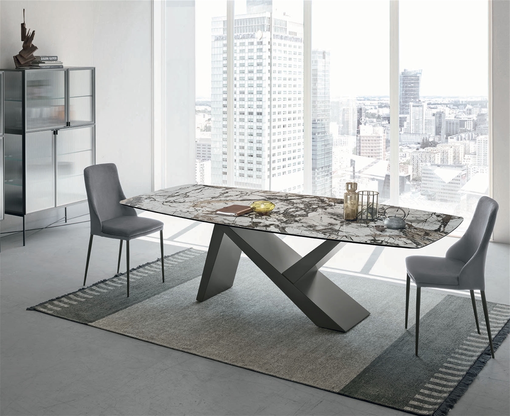 Fixed table Ikarus 180x110 Fixed - Barrel top Sedit - Progetto Sedia